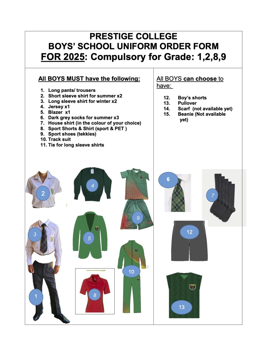 School Uniform – Prestige College