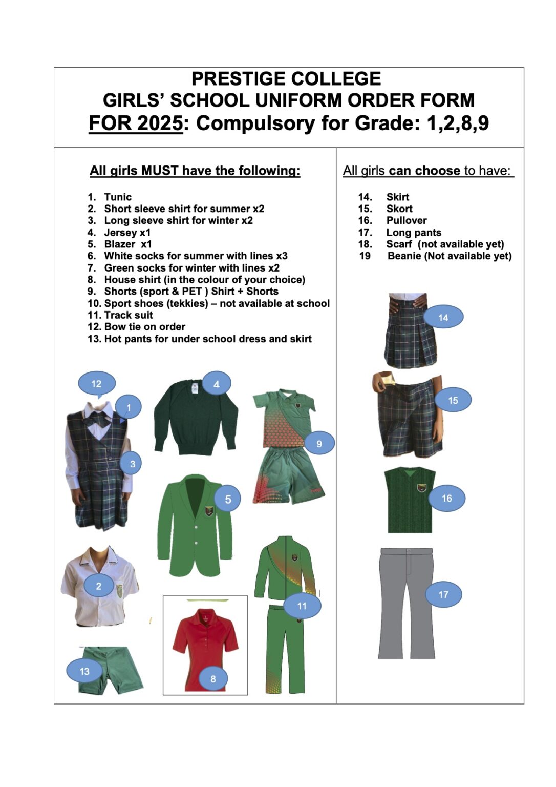 School Uniform – Prestige College